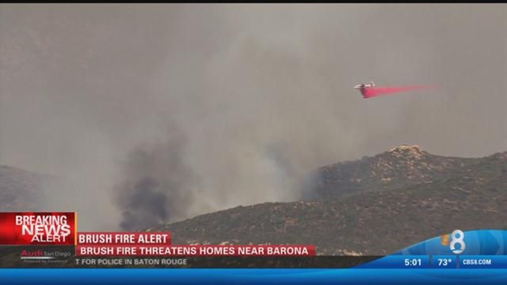 Barona Mesa fire caused by mowing equipment, 90 percent contained ...
