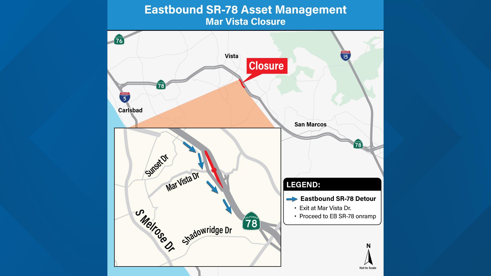 Caltrans plans nightly full-closures of State Route 78 for bridge work ...