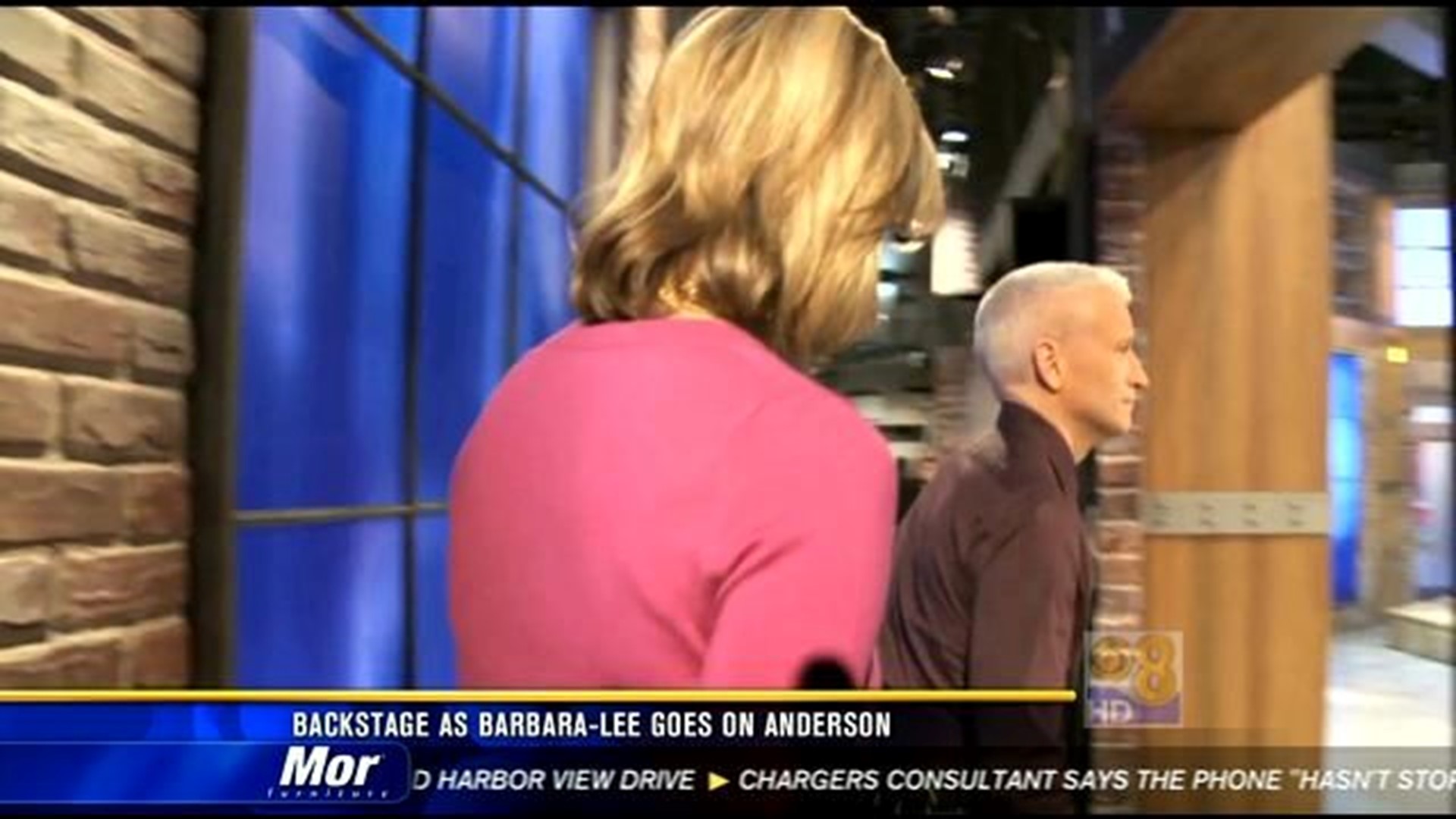 Backstage as Barbara-Lee Edwards goes on "Anderson" | cbs8.com
