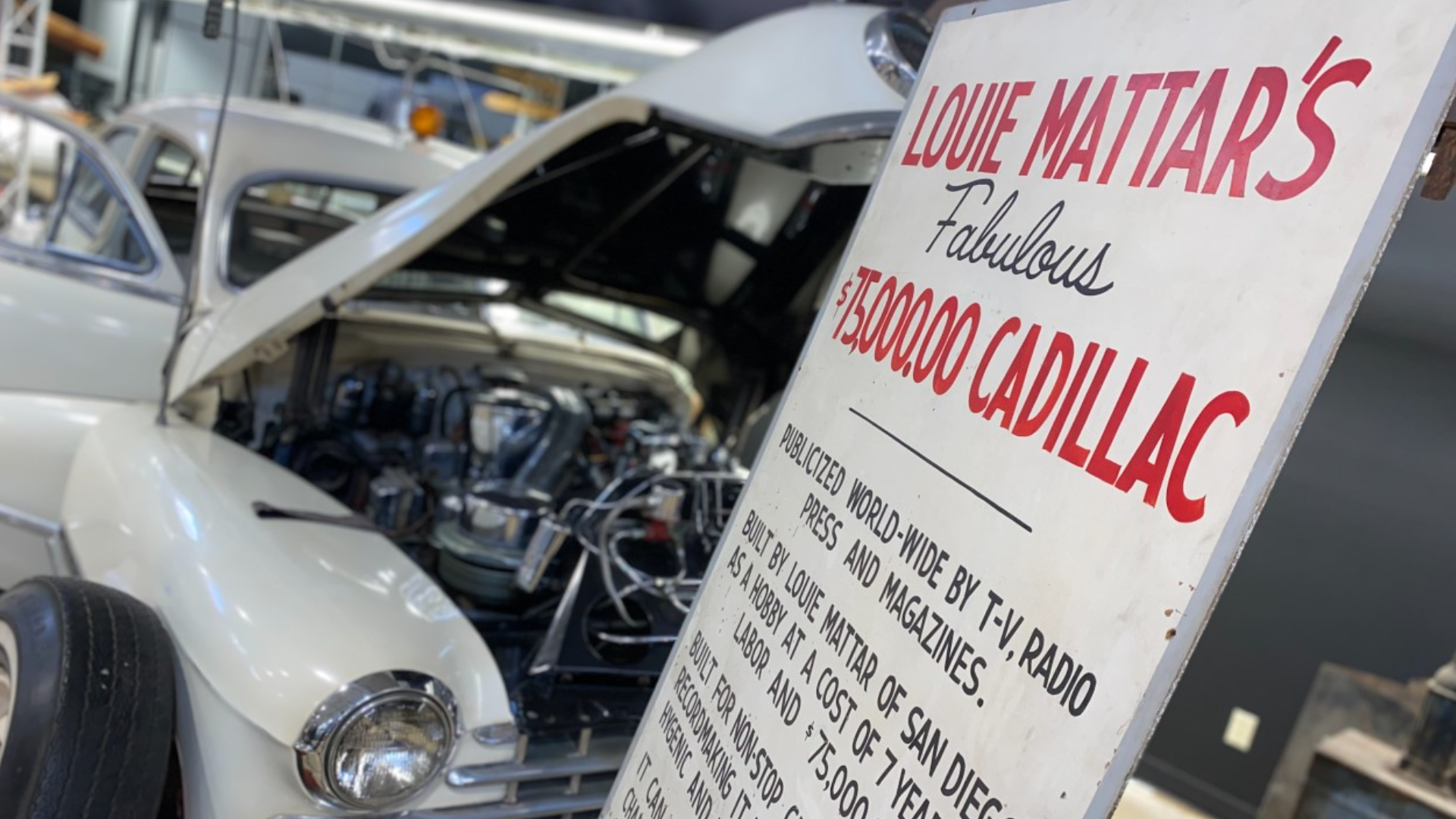 Louie Mattar's fabulous car had a washing machine, drinking fountain ...