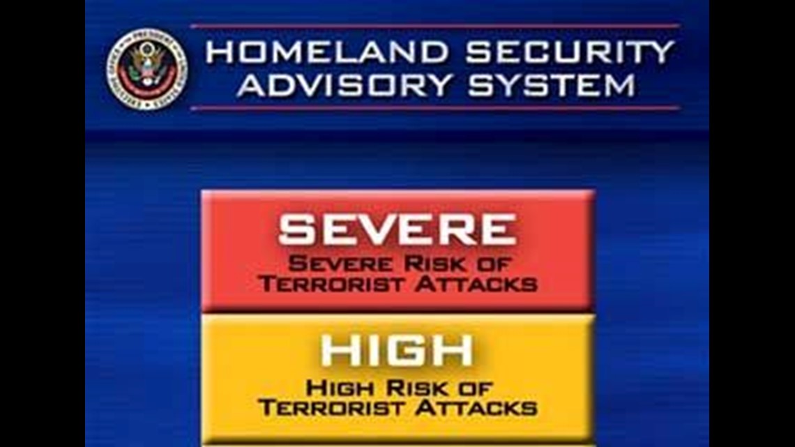 Color-coded terror warnings to be gone by April 27 | cbs8.com