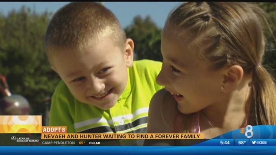 Nevaeh and Hunter waiting to find a forever family | cbs8.com