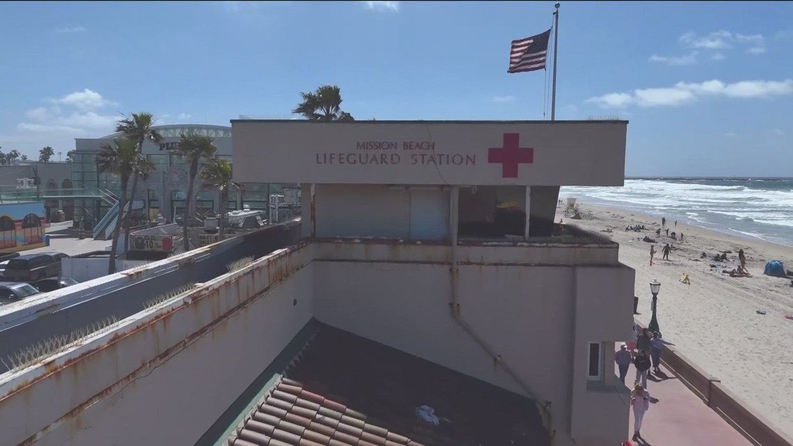Mission Beach lifeguard station needs emergency repairs | cbs8.com