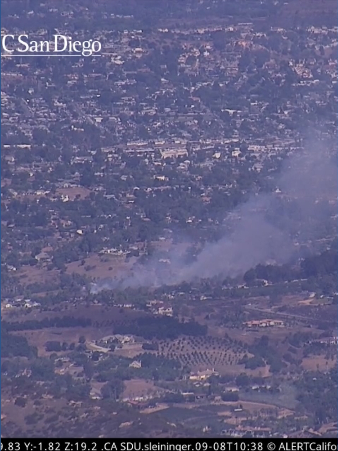 Brush fire, smoke, flames, any evacuations, map in Escondido | cbs8.com