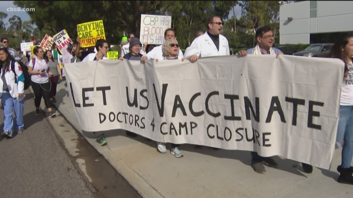 Doctors in San Diego attempt to offer flu vaccines to detained migrants ...