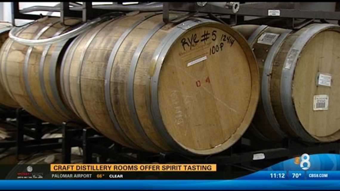 Local craft distillery rooms offering spirit tasting | cbs8.com