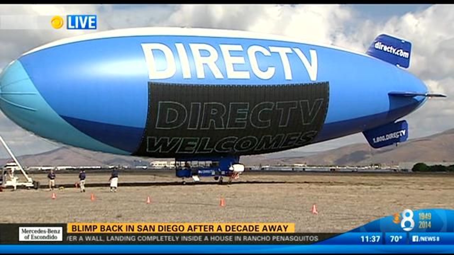 Blimp back in San Diego after a decade away | cbs8.com