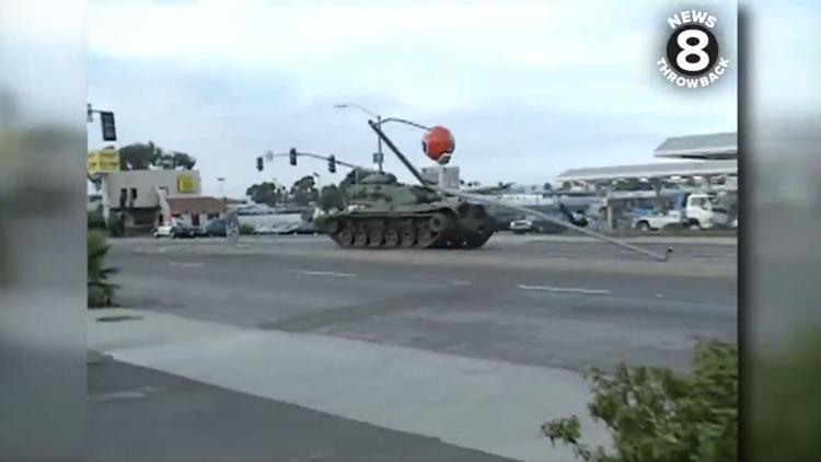 Tank Rampage in San Diego on May 17, 1995 | cbs8.com