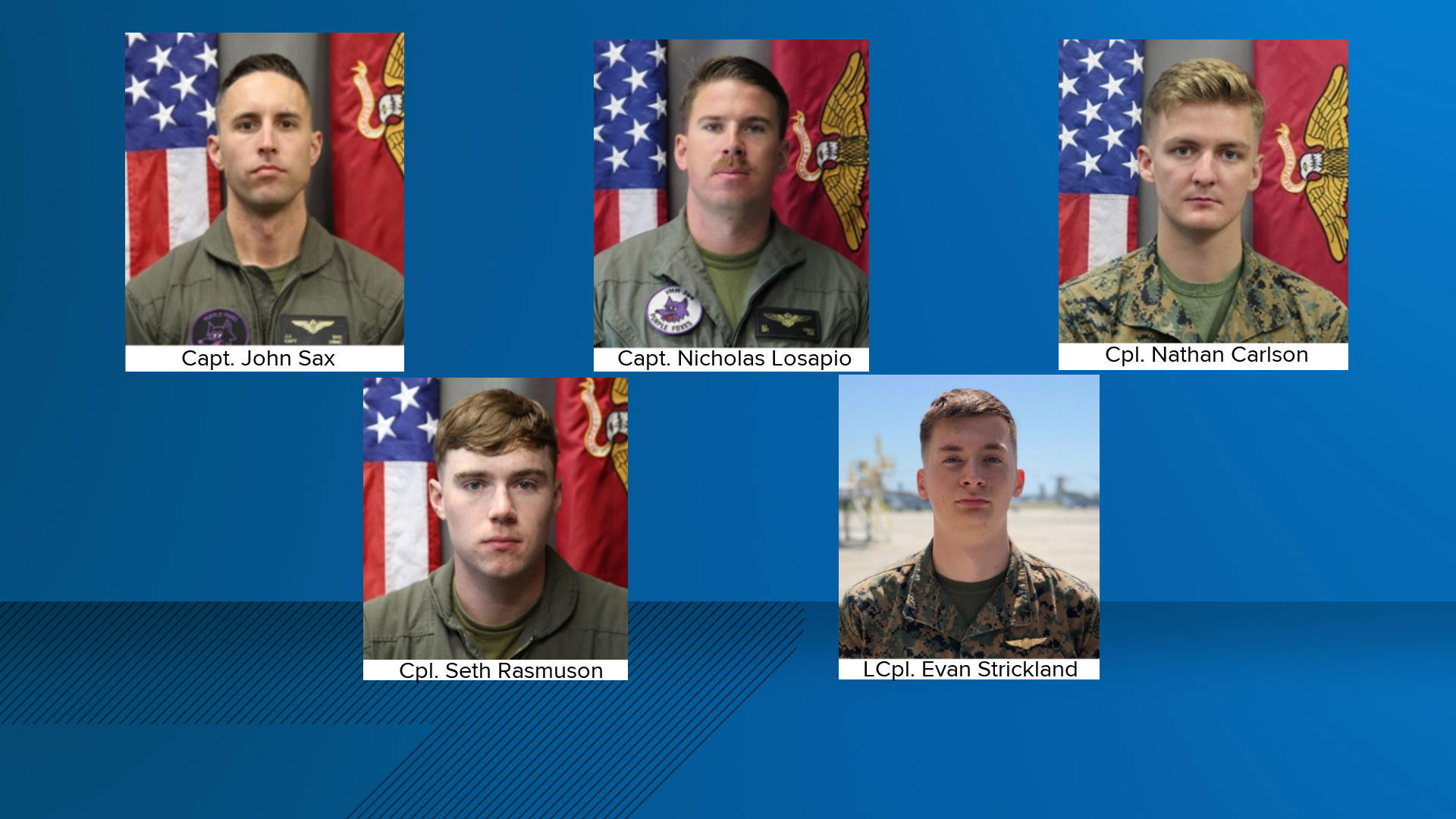 Families of Marines killed in 2022 file lawsuit | cbs8.com