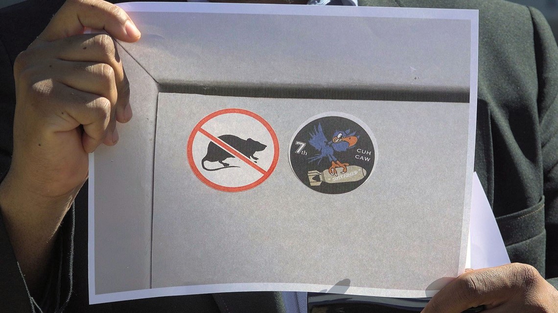 Activists: 'No Rats' stickers on San Diego police door | cbs8.com