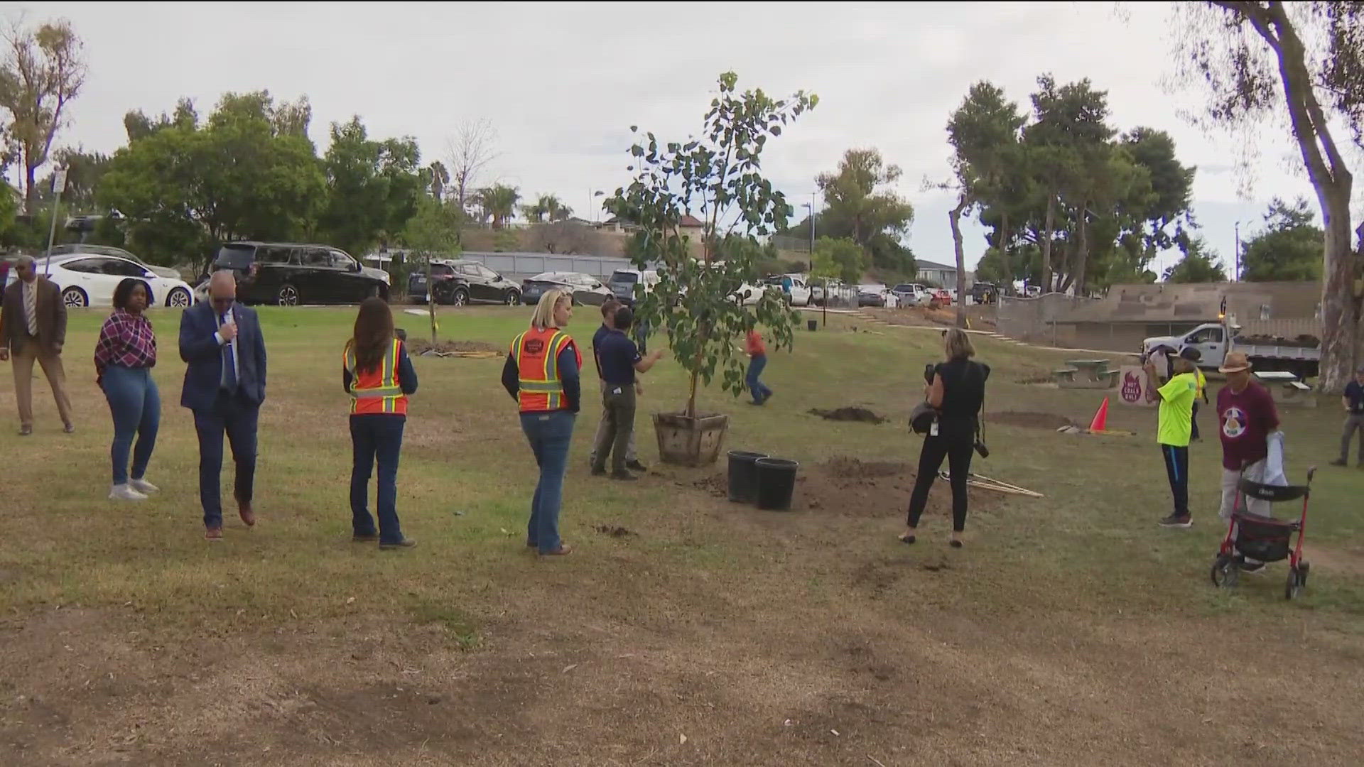 Mayor Gloria joins students for tree planting at Encanto Community Park ...