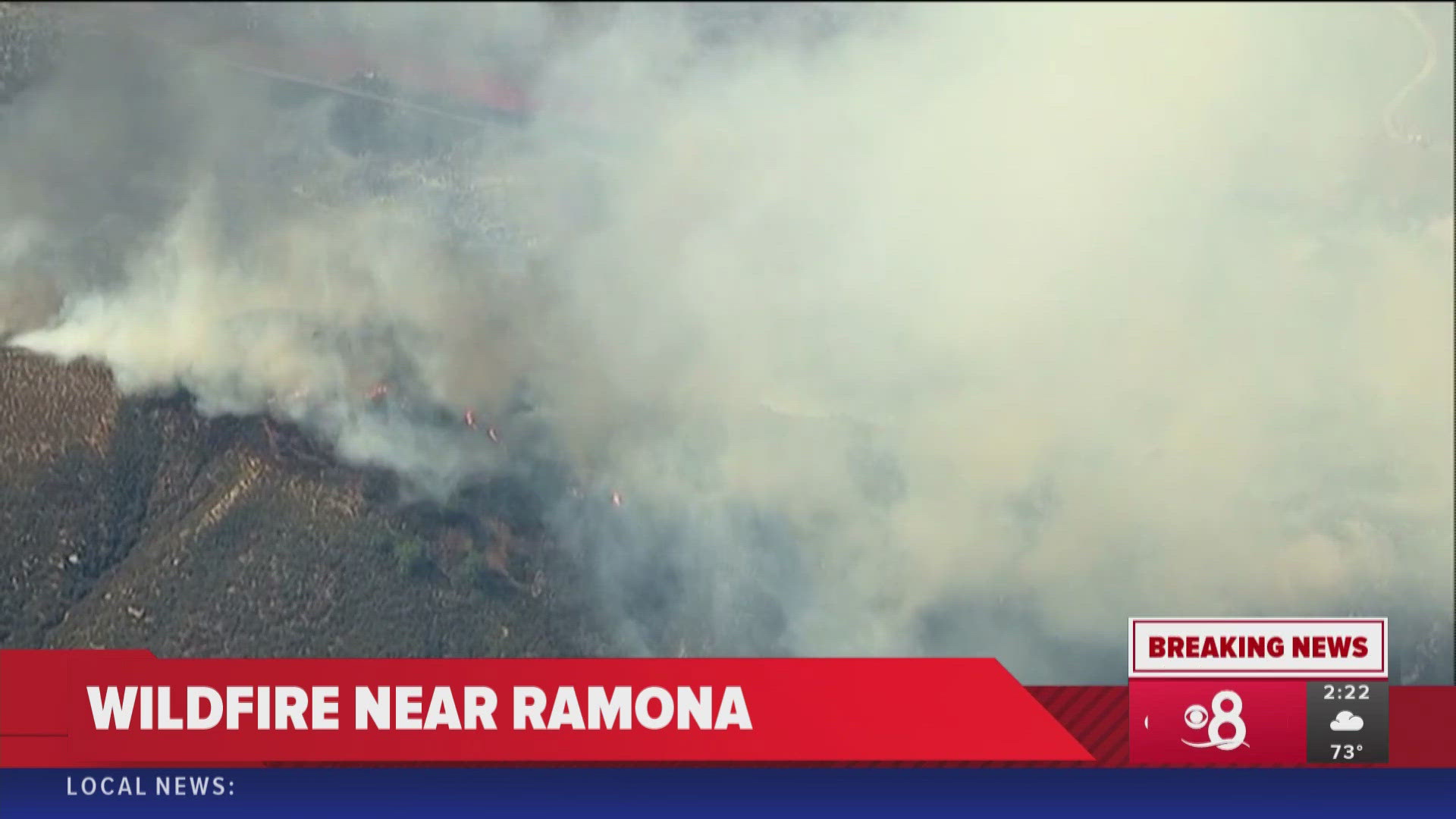 Fire ignites in northeast San Diego County east of Ramona, evacuation ...