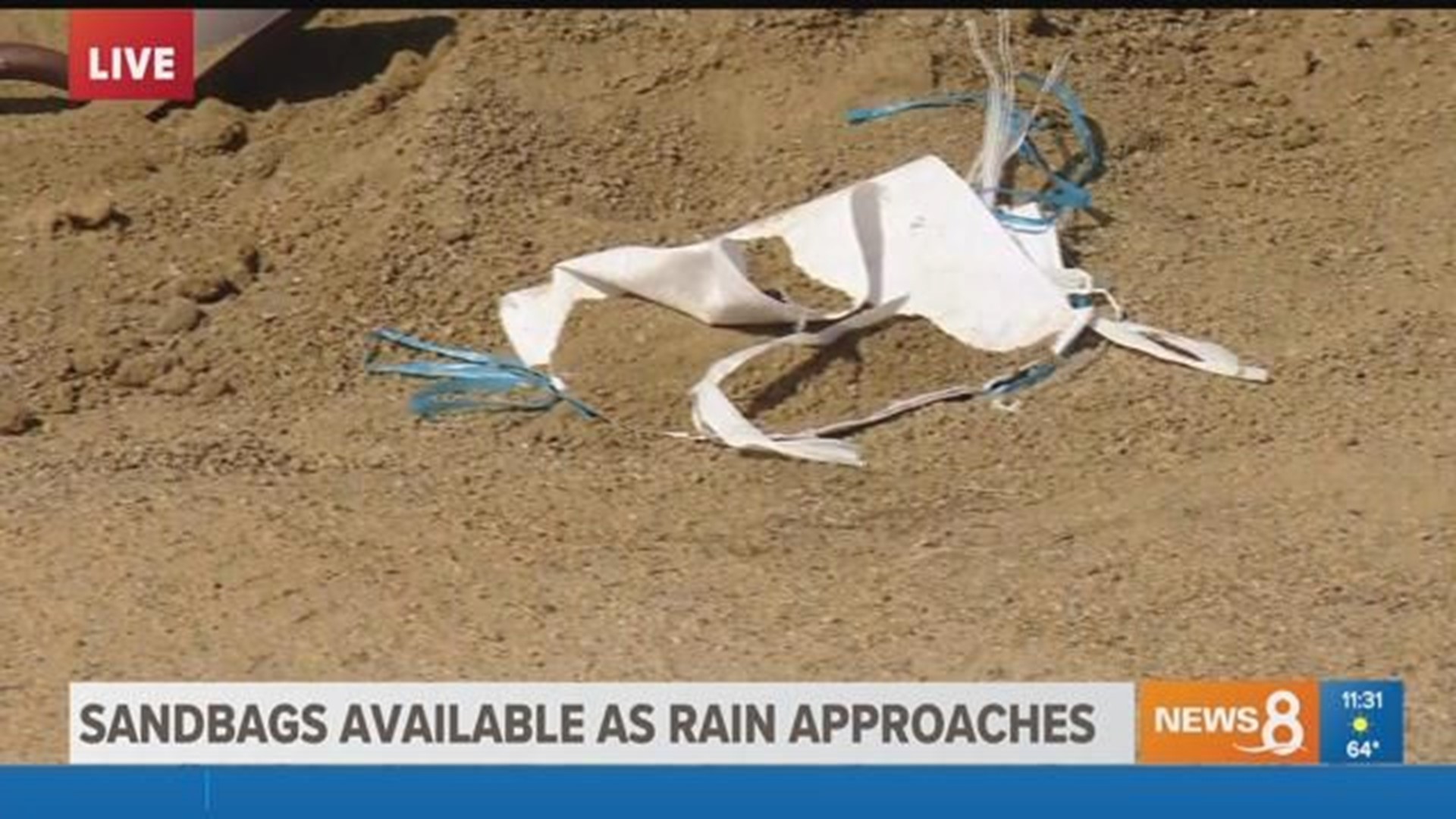 Sandbags available as rain approaches | cbs8.com