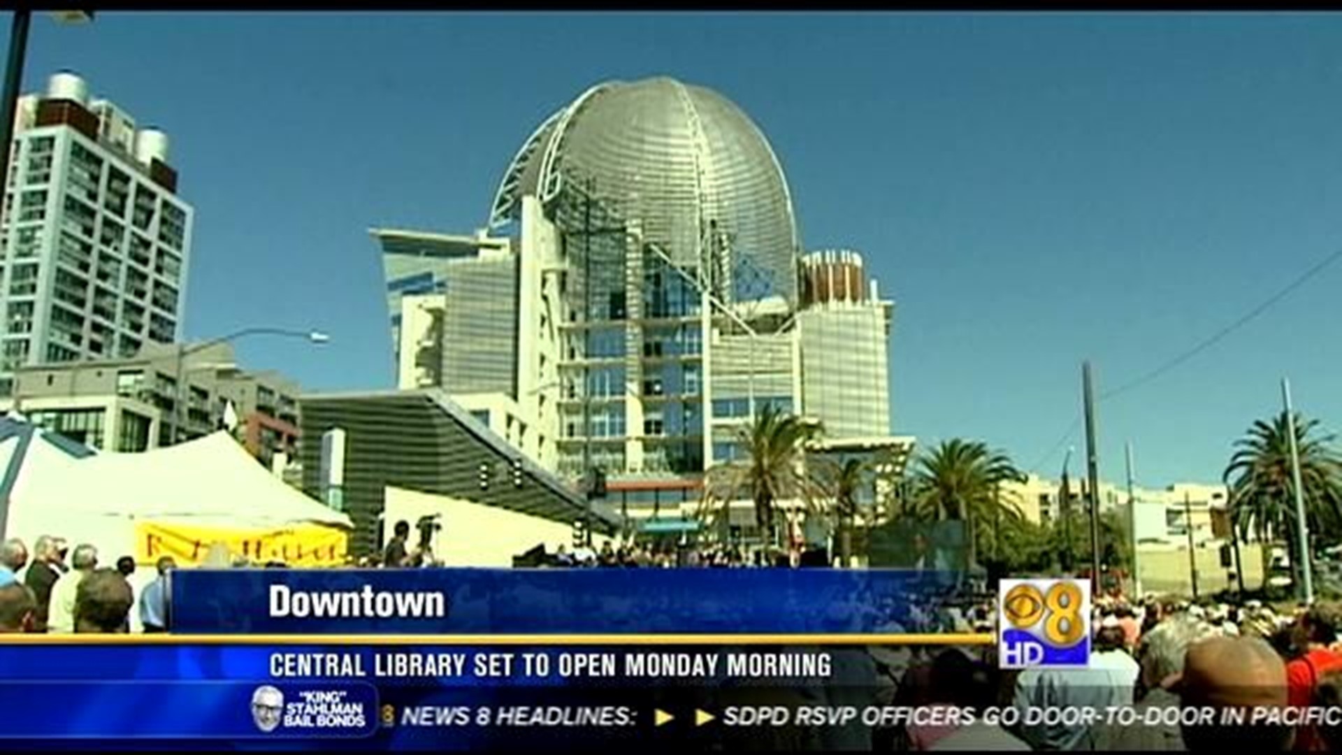 Downtown library dedicated, ahead of official public opening | cbs8.com