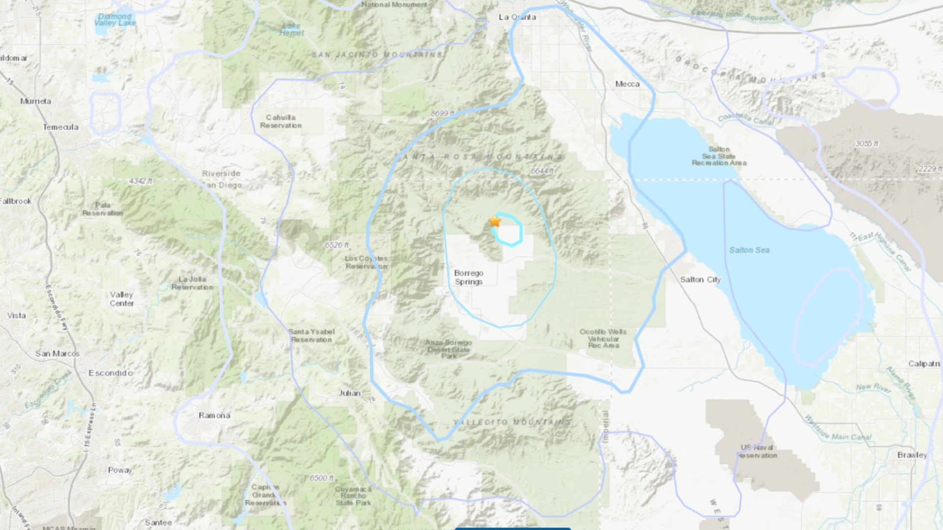 USGS: Earthquake reported, felt in San Diego County, Southern CA | cbs8.com