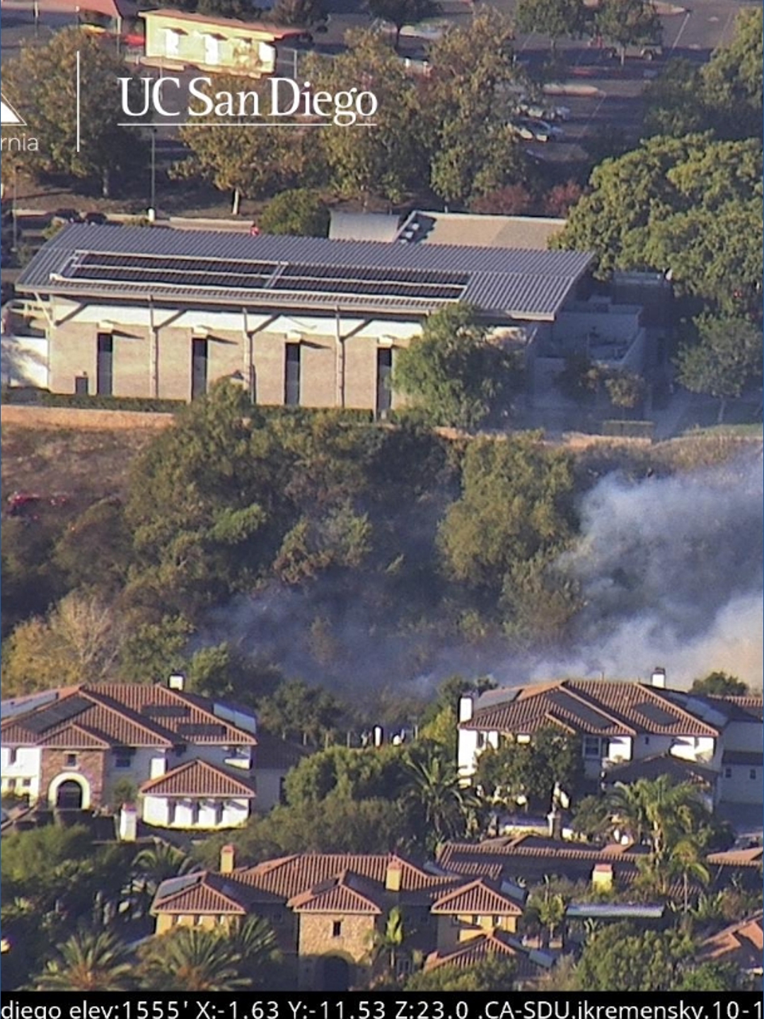 Brush fire, smoke, flames, any evacuations, map in North San Diego ...