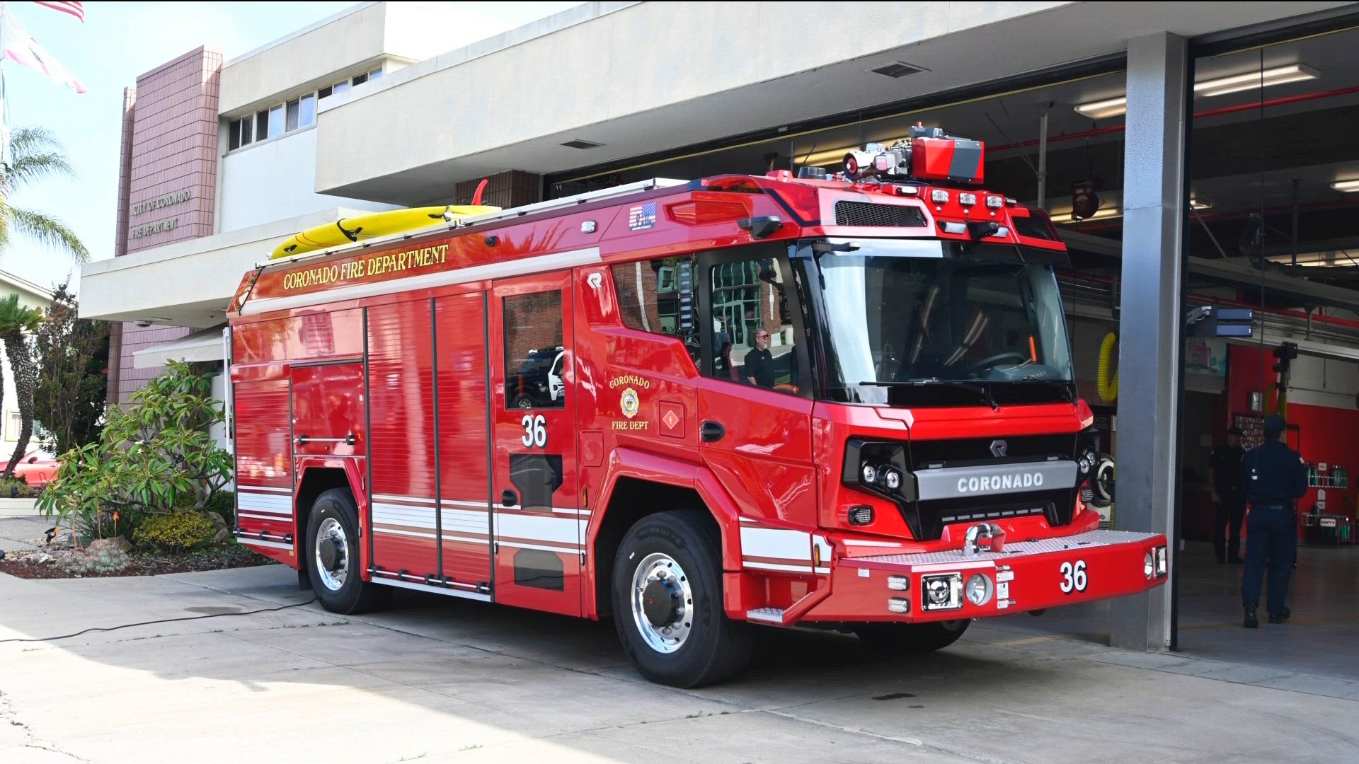 Coronado introduces electrical fire engine | cbs8.com