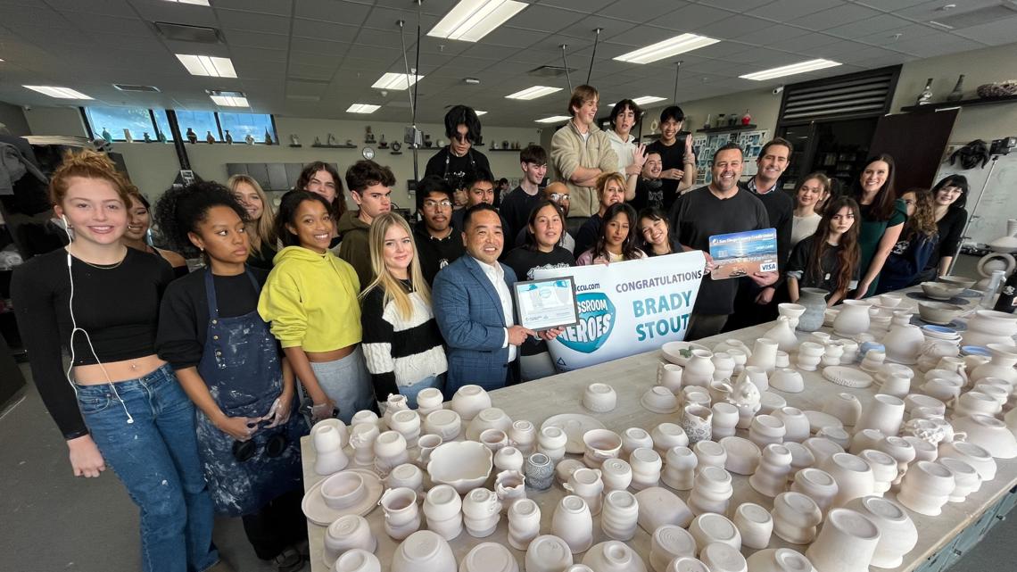 San Marcos teacher honored as Classroom Hero | cbs8.com