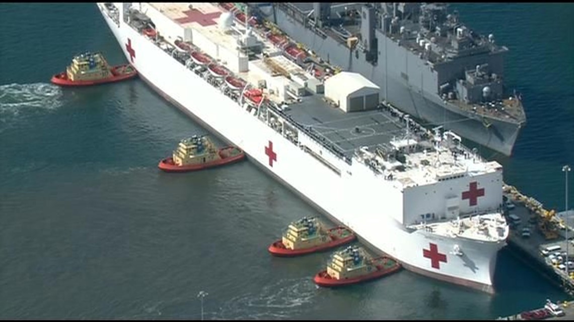 Navy hospital ship in San Diego helps amid coronavirus pandemic | cbs8.com