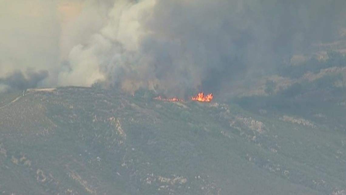 Brush fire, smoke, flames, any evacuations, map in San Diego County | cbs8.com