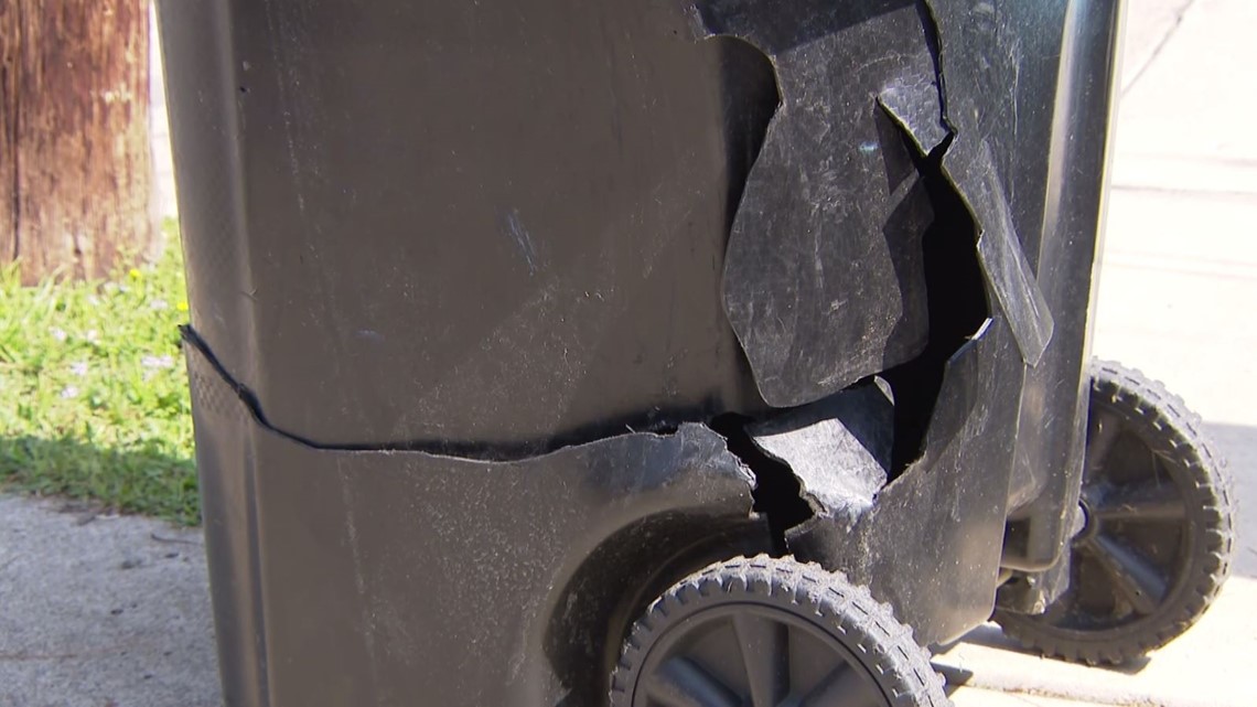 San Diego garbage trucks continue to destroy trash cans | cbs8.com