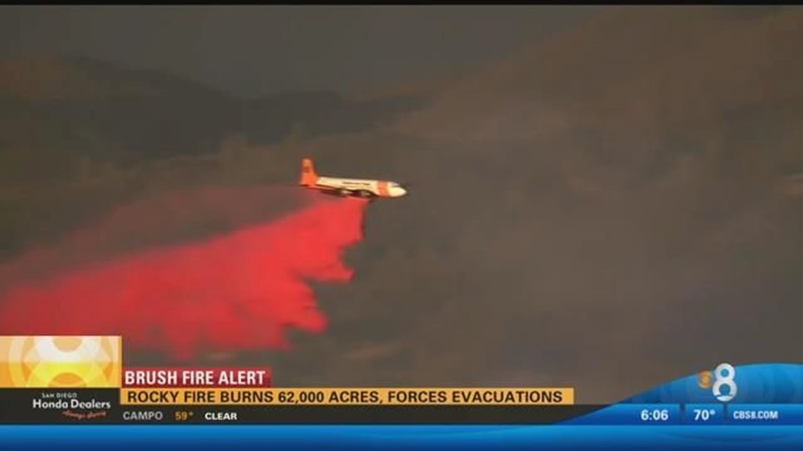 Local crews helping fight wildfires across state | cbs8.com