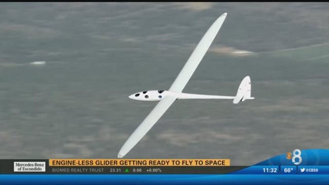 Engineless glider getting ready to fly to space | cbs8.com