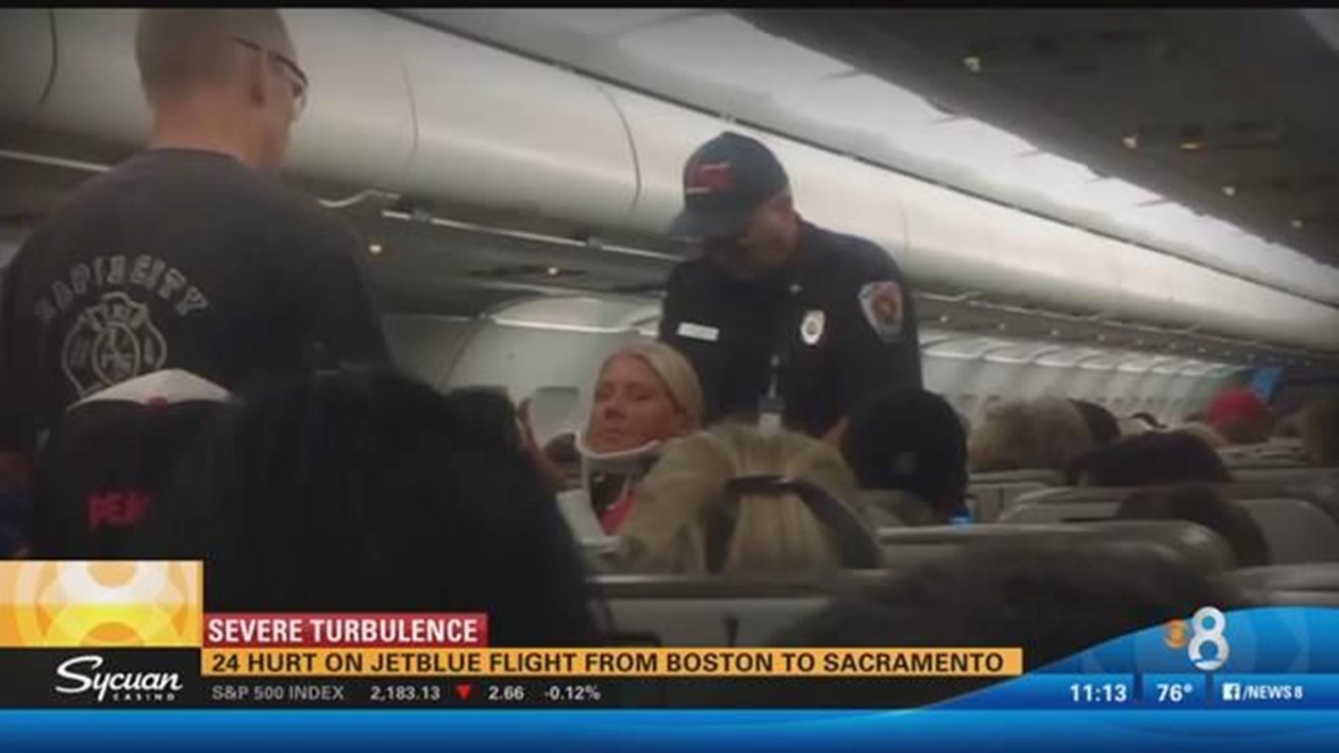 Turbulence leaves more than 20 injured on JetBlue flight | cbs8.com
