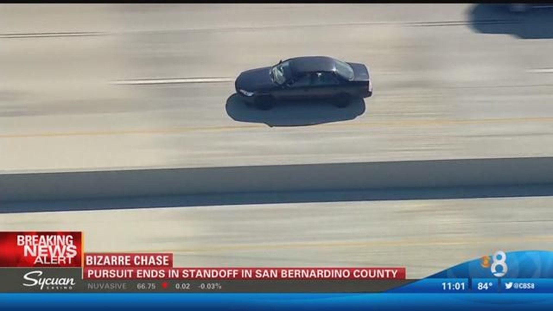 Suspect arrested after freeway chase ends in San Bernardino County ...