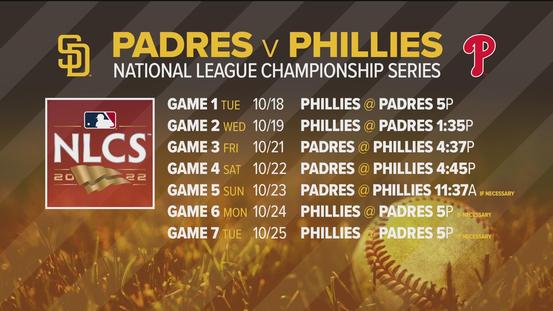 Padres vs. Phillies National League Championship Series Game 1 | cbs8.com