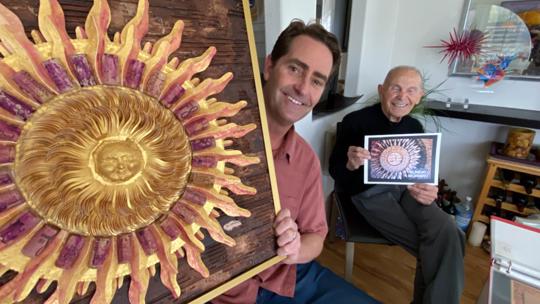 Sun art created by San Marcos artist featured by CBS Sunday morning ...