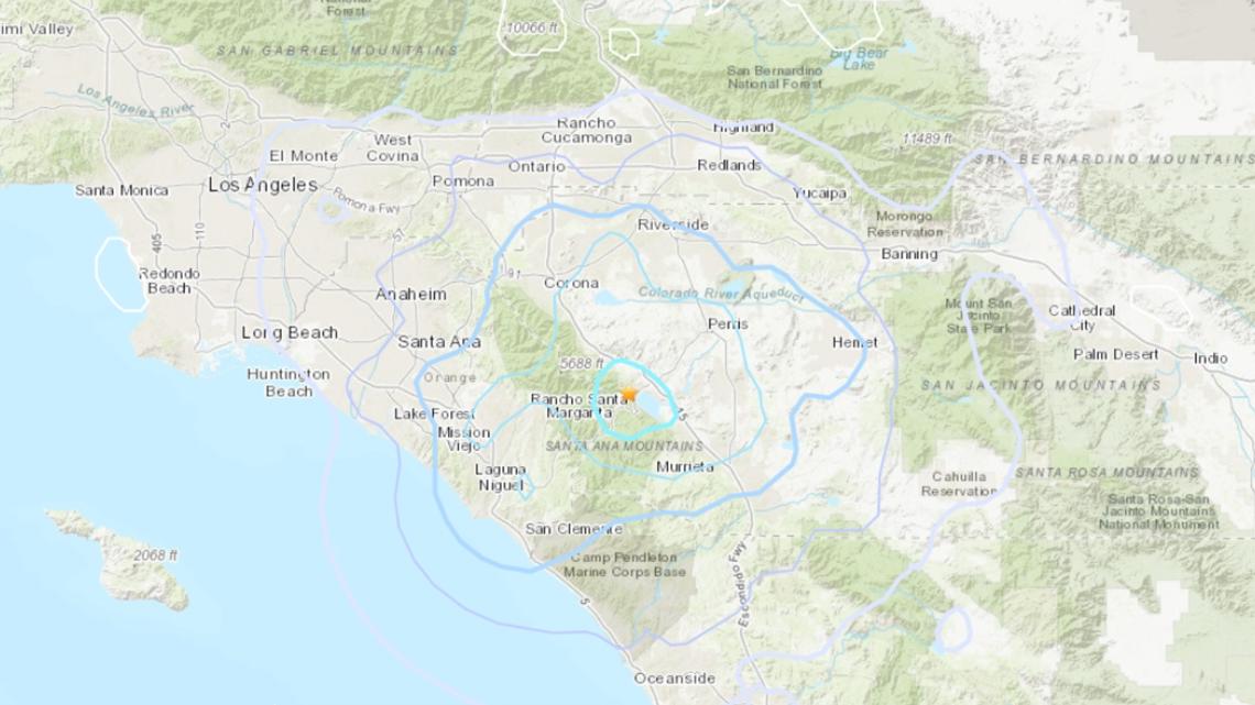 USGS: Earthquake near Lake Elsinore, felt in San Diego, CA | cbs8.com