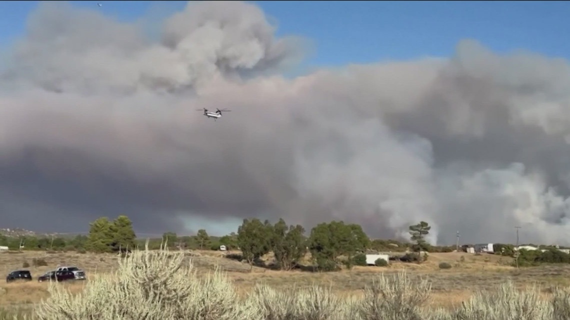 Nixon Fire smoke seen from San Diego County | cbs8.com