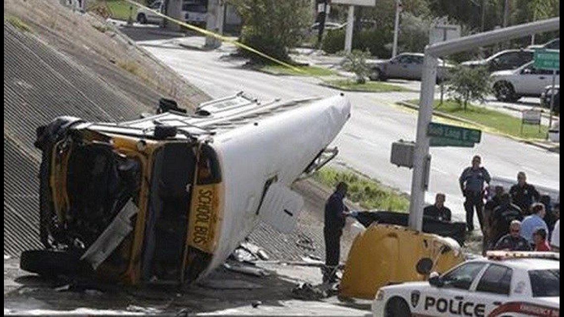 School bus crash kills 2 students, seriously injures 3 | cbs8.com