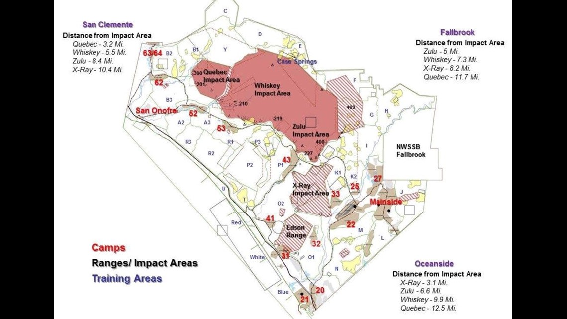 Brush fire breaks out on Camp Pendleton | cbs8.com