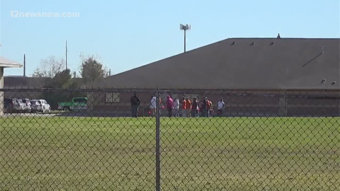 Crews search for debris, asbestos at Port Neches Elementary | cbs8.com
