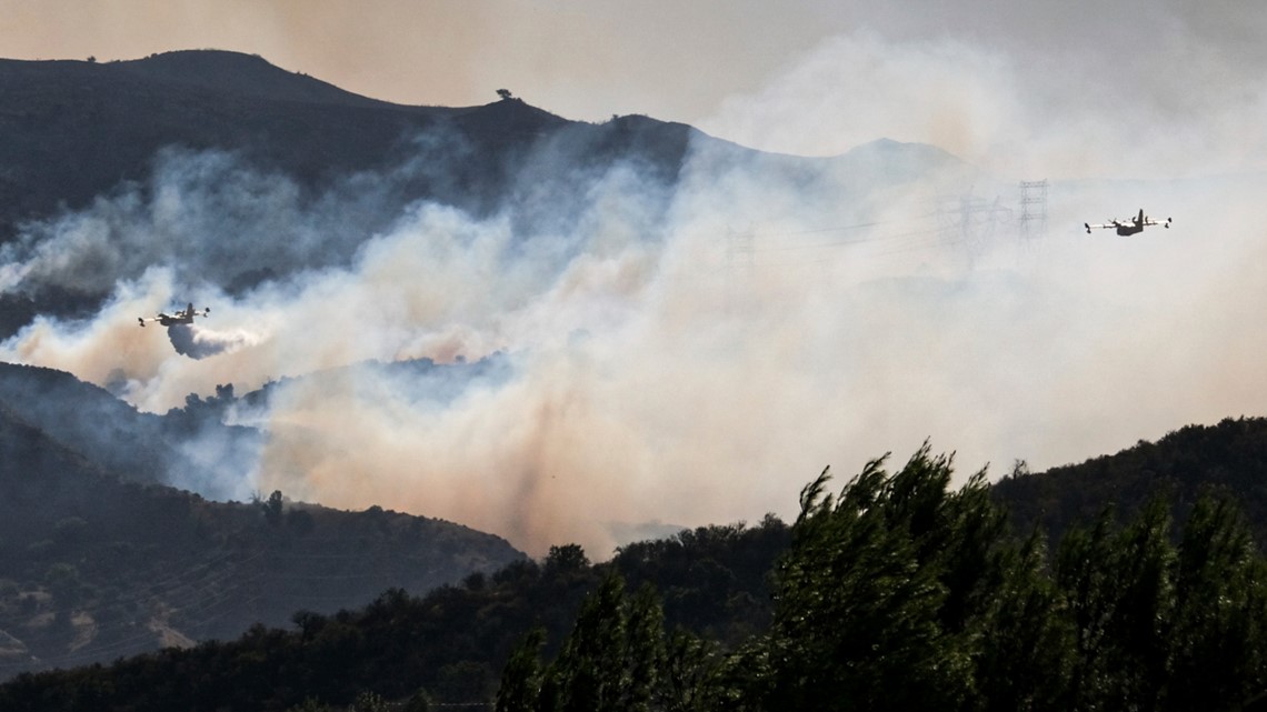 Saddle Ridge Fire containment grows to 72% amid gusting winds | cbs8.com