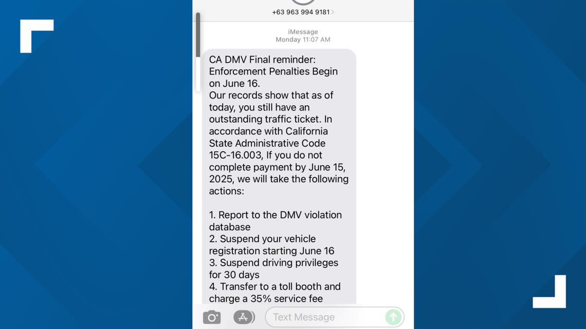 Californians warned of scam toll payment texts | cbs8.com