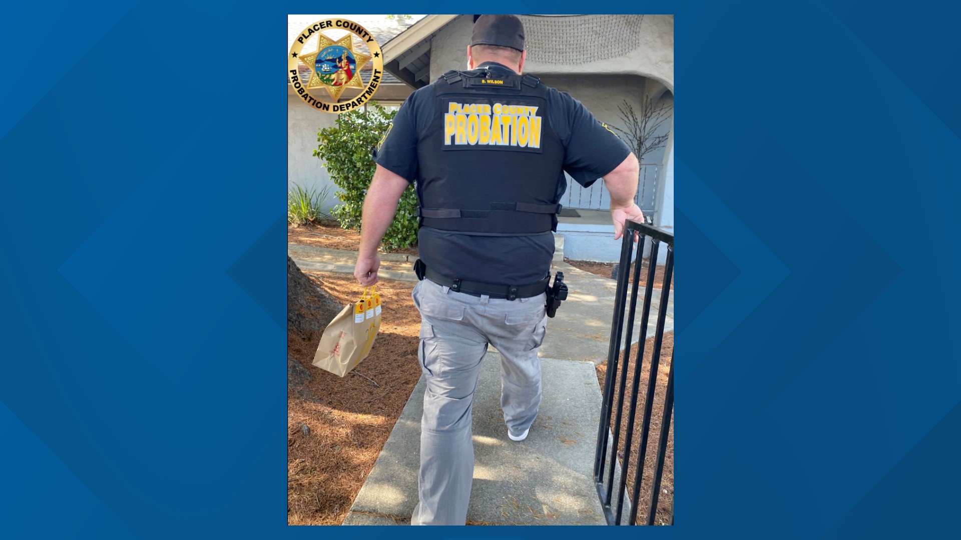Placer County Probation Officer Delivers Doordash Order