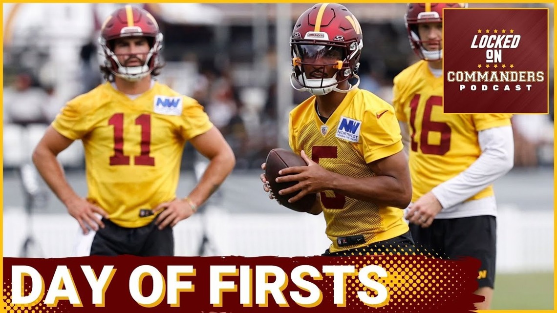 Washington Commanders Training Camp: Jayden Daniels 1st Int | Tariq ...