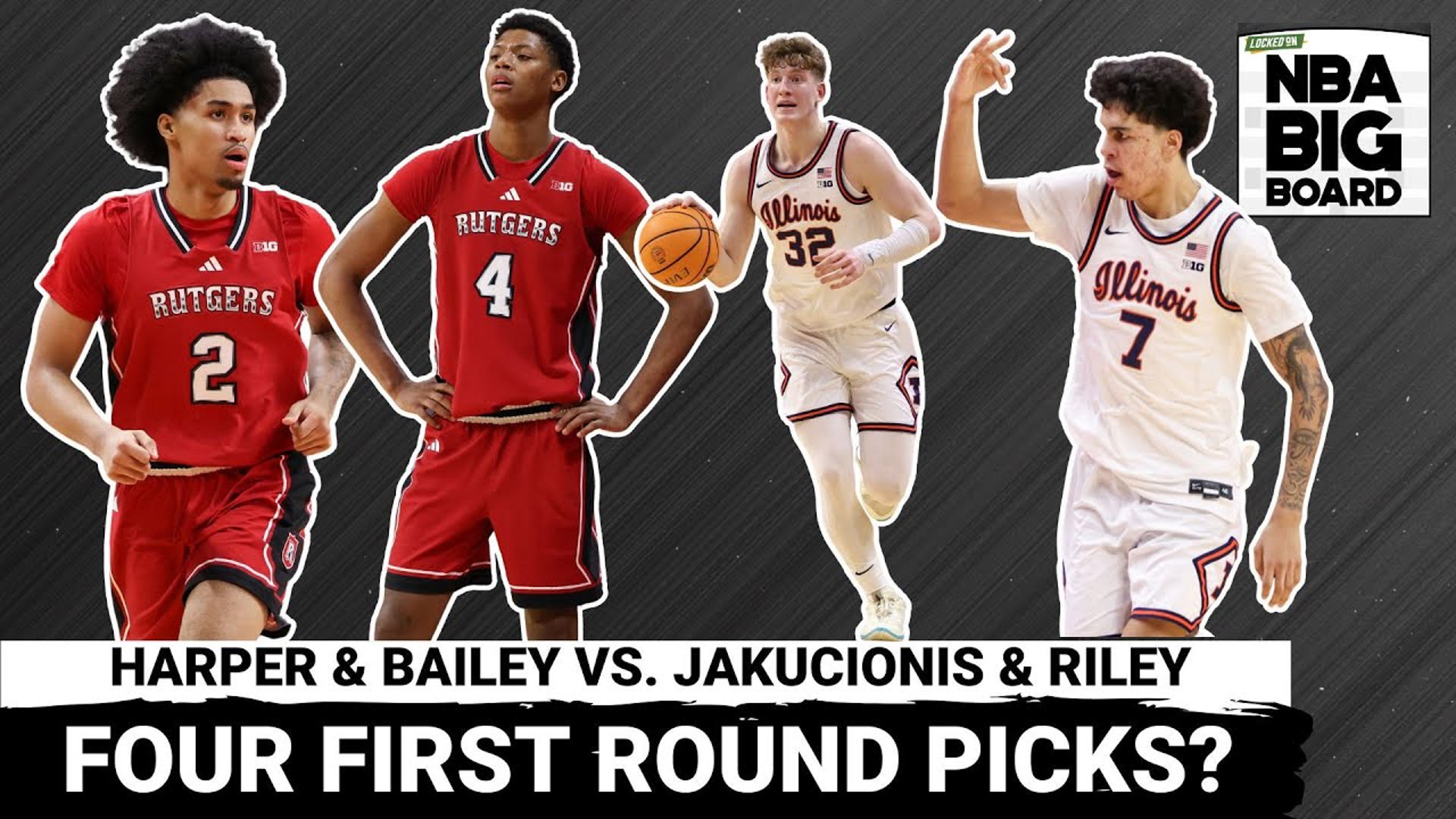 Rutgers vs Illinois: Dylan Harper & Ace Bailey vs. Kasparas Jakucionis ...