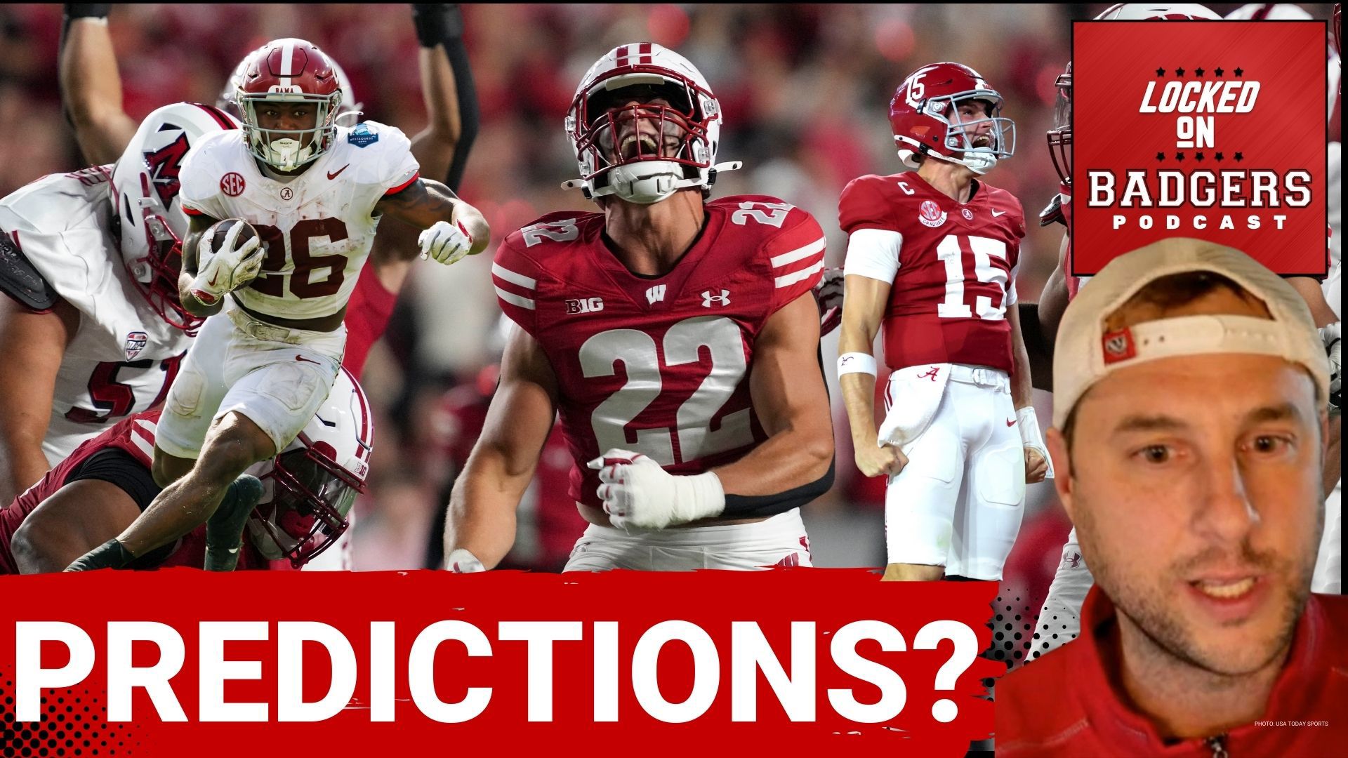 PREDICTIONS!! Wisconsin Badgers VS Alabama Crimson Tide! What happens ...