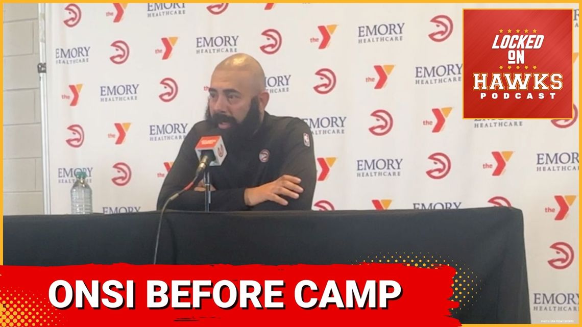 Atlanta Hawks general manager Onsi Saleh 2025-26 preseason press ...