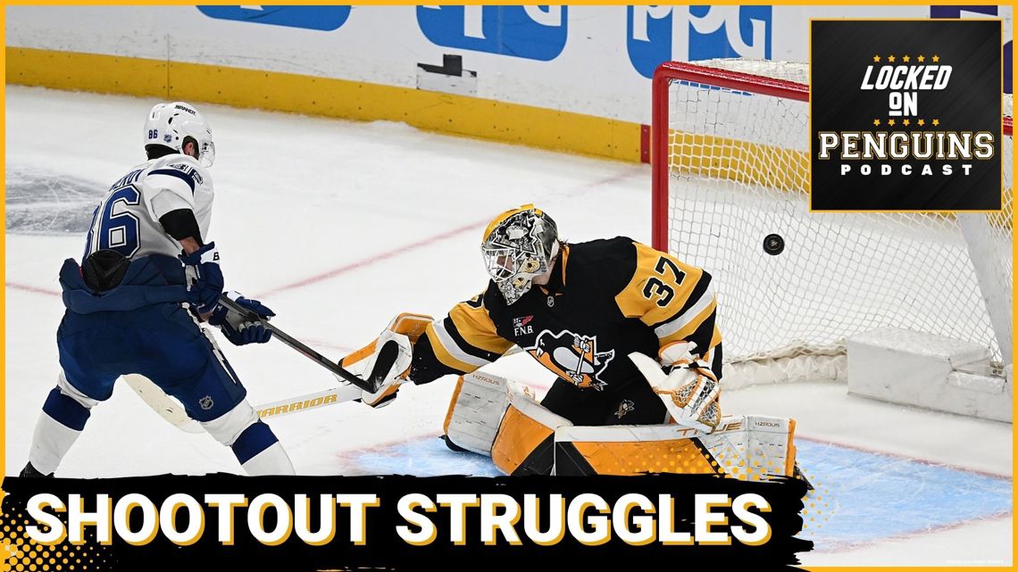Penguins earn a point against Tampa, but shootout struggles persist ...