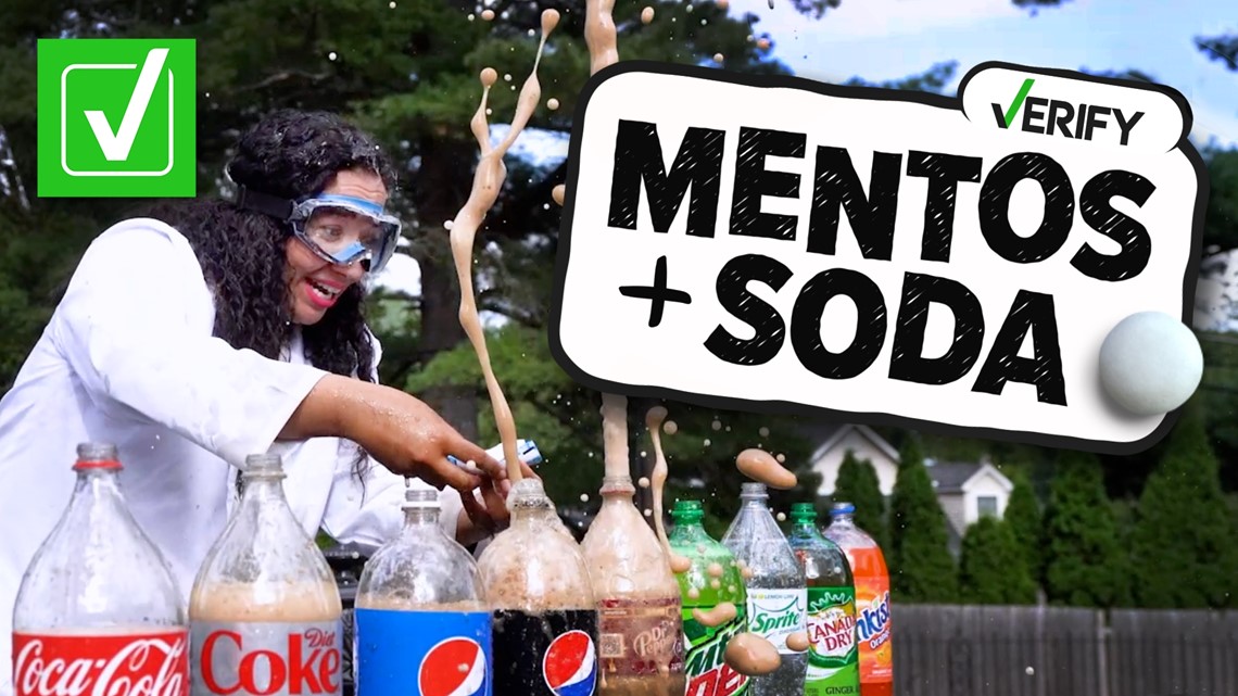 Mentos and Diet Coke experiment works with any soda | cbs8.com