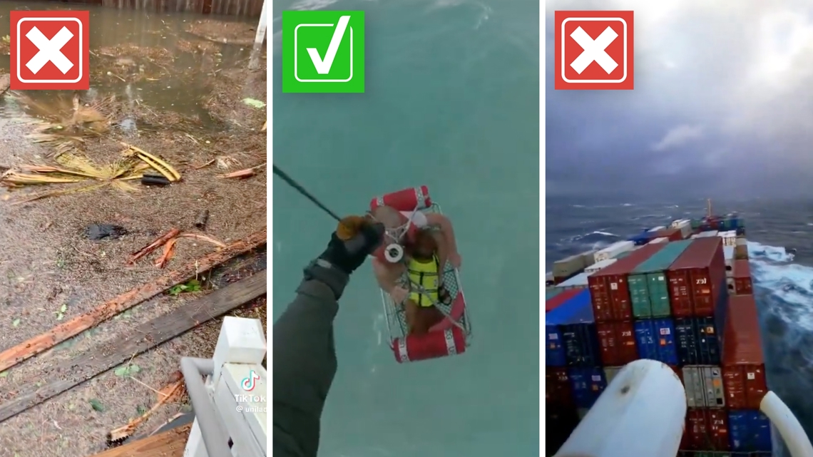Fact-checking viral videos from Hurricane Helene | cbs8.com