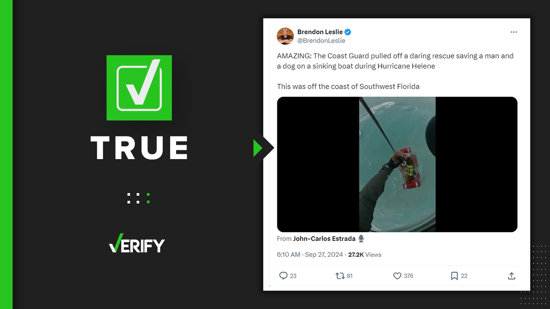 Fact-checking viral videos from Hurricane Helene | cbs8.com