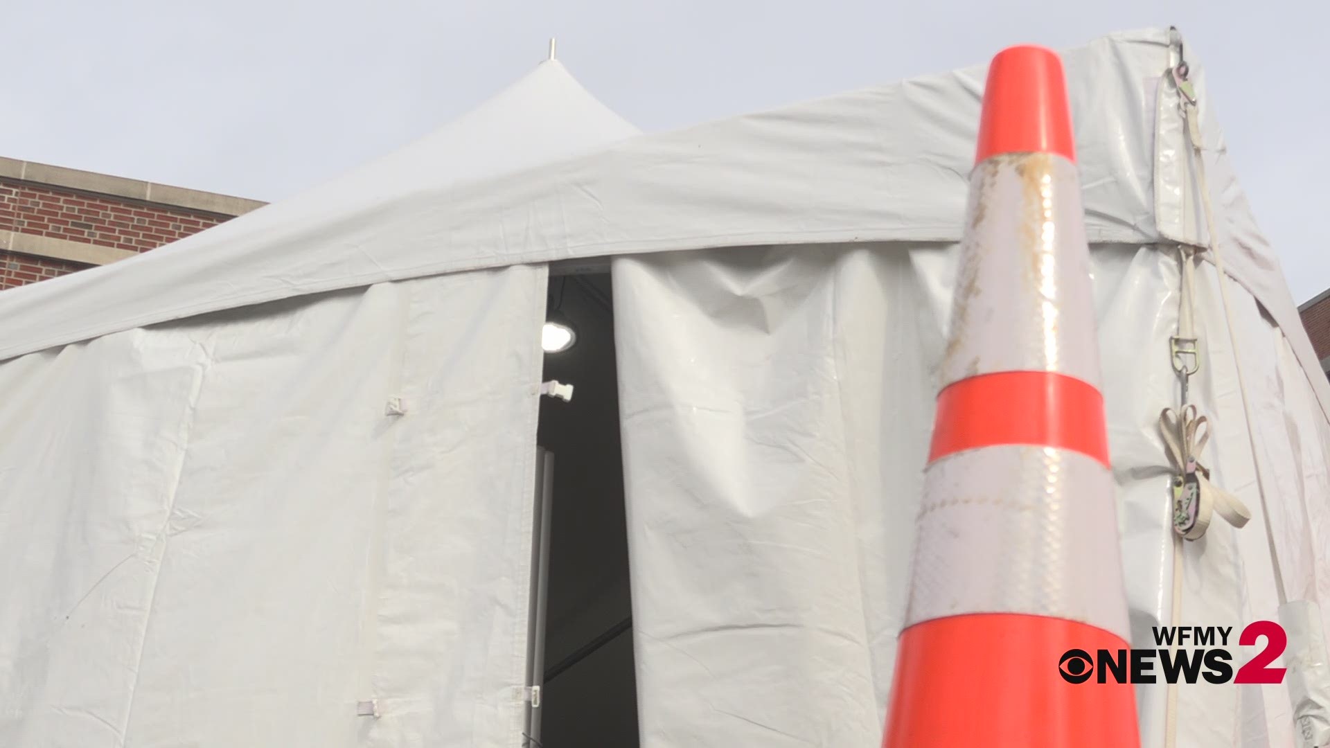 Triad health care systems setting up triage tents to prep for ...