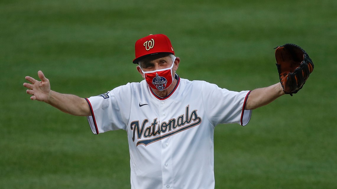 Fauci first pitch video: Dr. Fauci's first pitch nats opening day ...