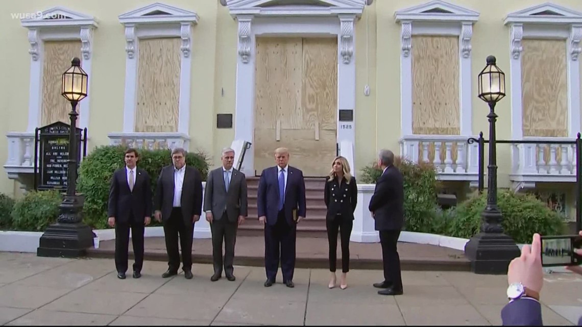 Trump church photo opp with bible offends reverend | cbs8.com